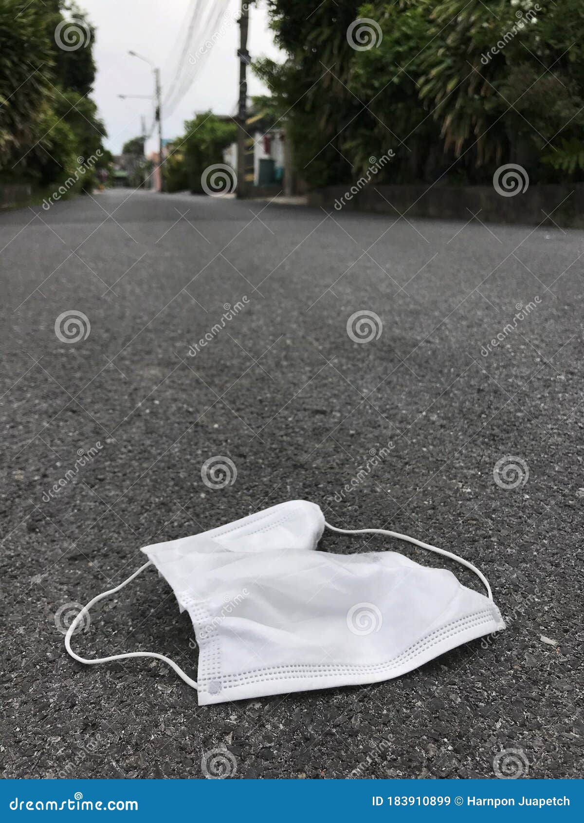 Surgical Mask / Face Mask are Waste Pollution, Discarded on Public ...