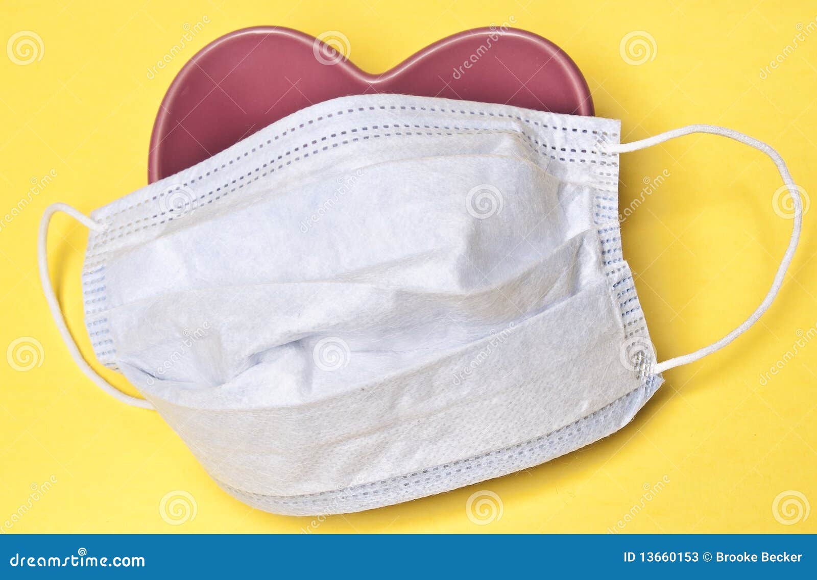 Surgical Mask with Heart stock image. Image of surgical - 13660153