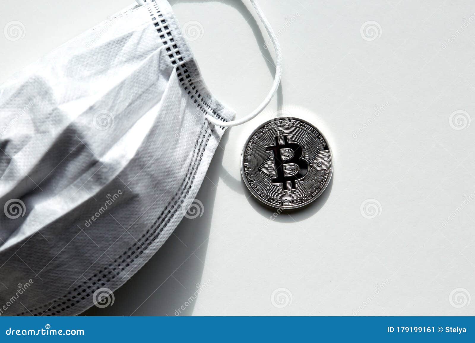 Surgical Mask Next To Bitcoin Editorial Photo - Image of world, silver ...