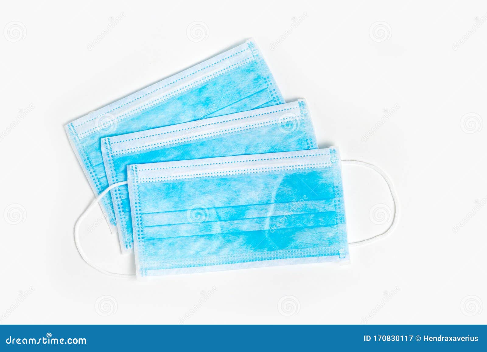 Surgical Mask for Protection on White Background Stock Image - Image of ...