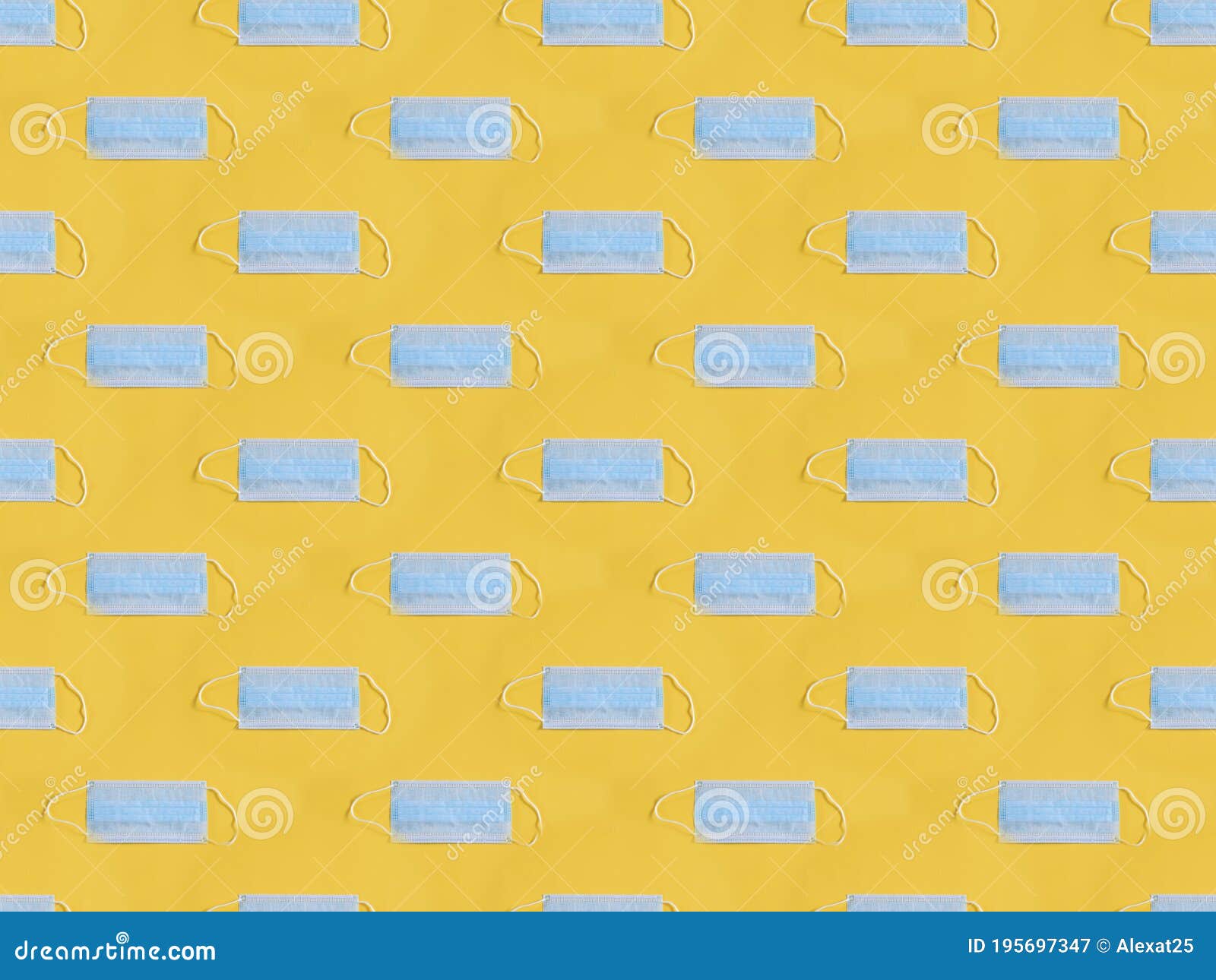 Surgical Mask Pattern on Yellow Stock Image - Image of epidemic ...