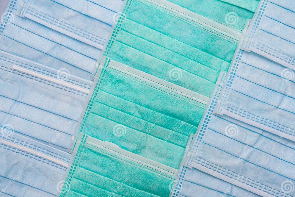 Surgical Masks Pattern Background Stock Photo - Image of medical ...