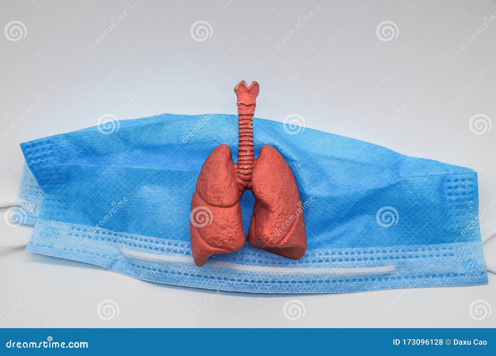Surgical Masks Protect the Lungs from the Virus Stock Photo - Image of ...