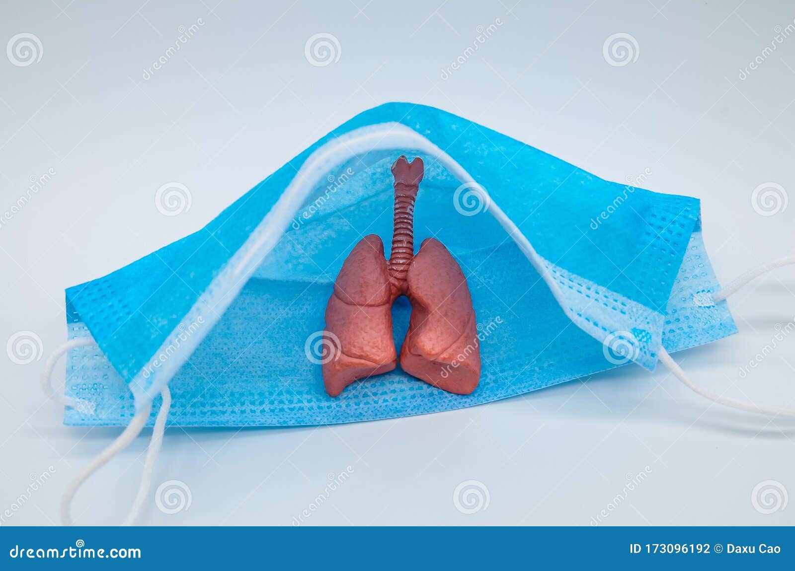 Surgical Masks Protect the Lungs from the Virus Stock Photo - Image of ...