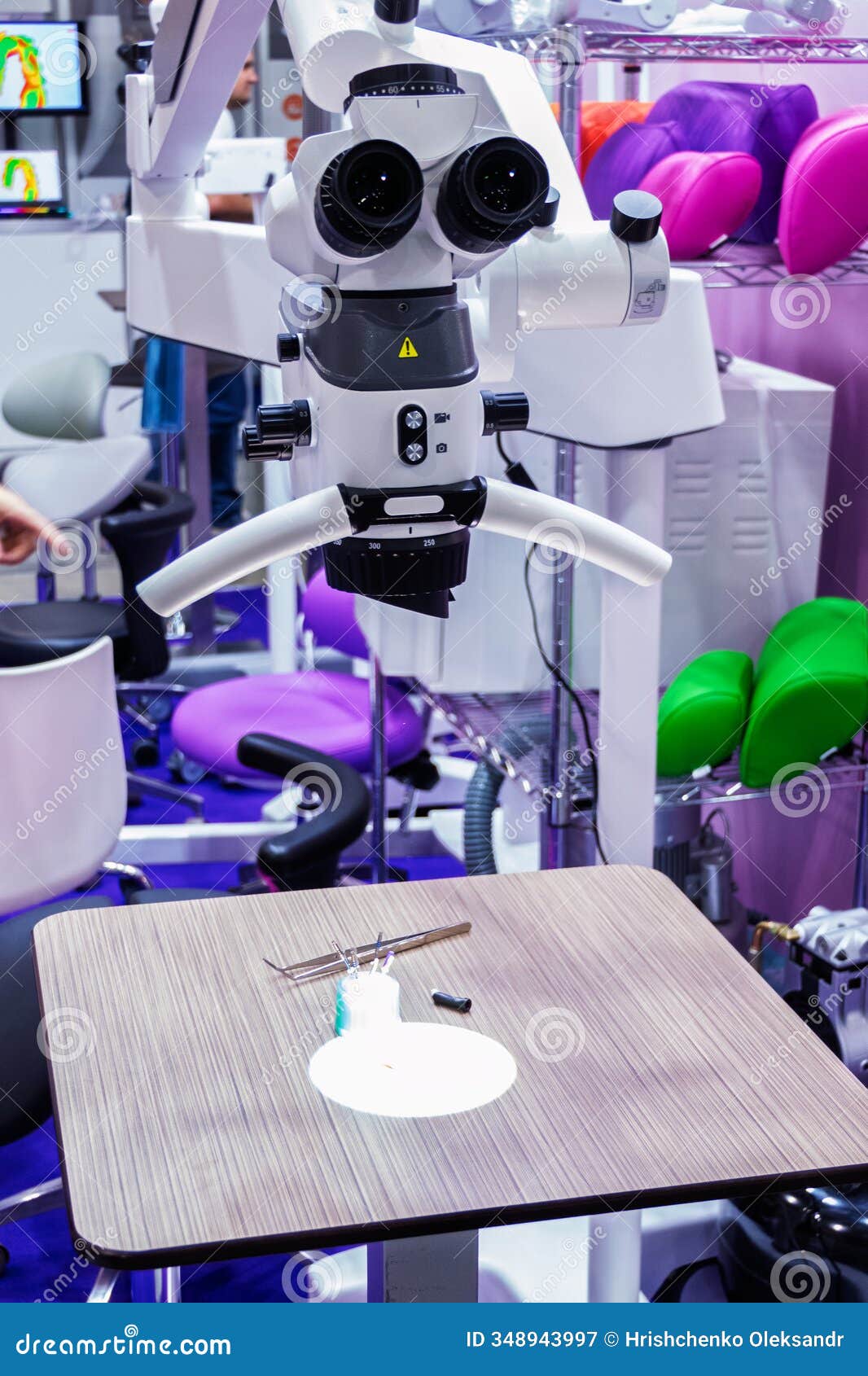 Surgical Microscope with a Powerful Magnification Range Stock Image ...