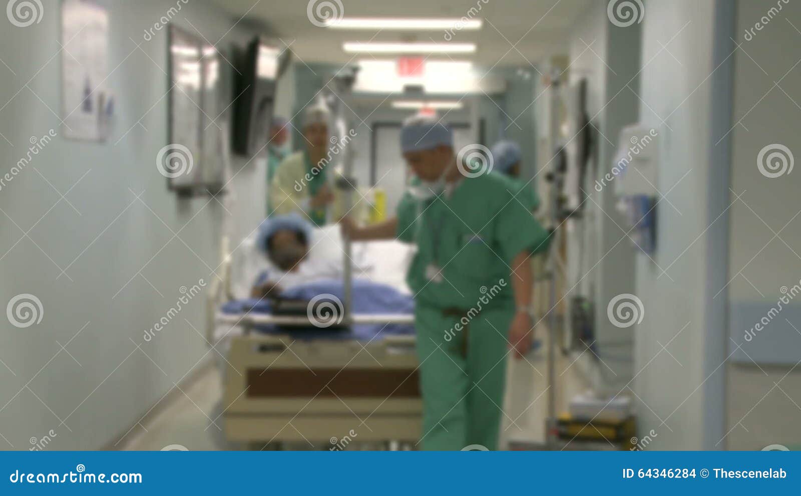 Surgical Patient Wheel into Operating Room Stock Footage - Video of ...
