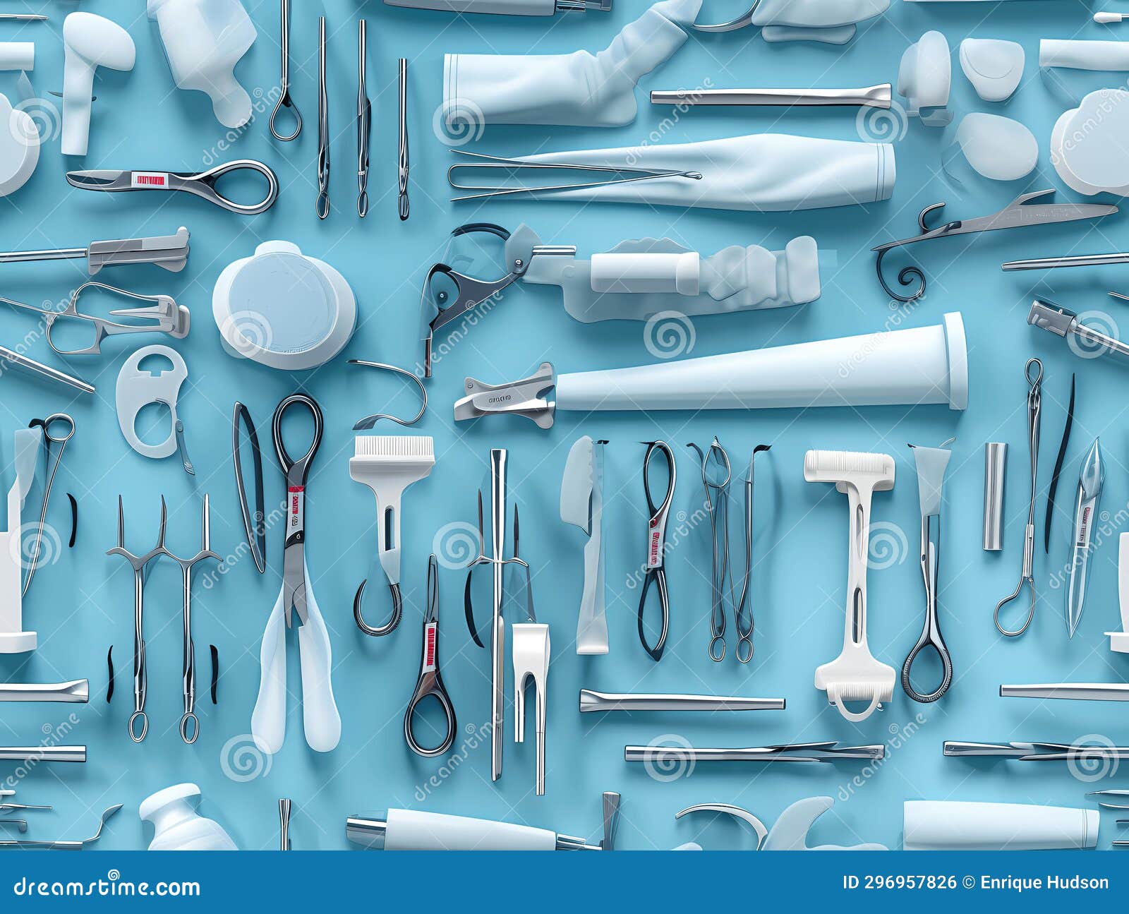 Surgical Precision: AI-Crafted Background with Medical Tools Stock ...