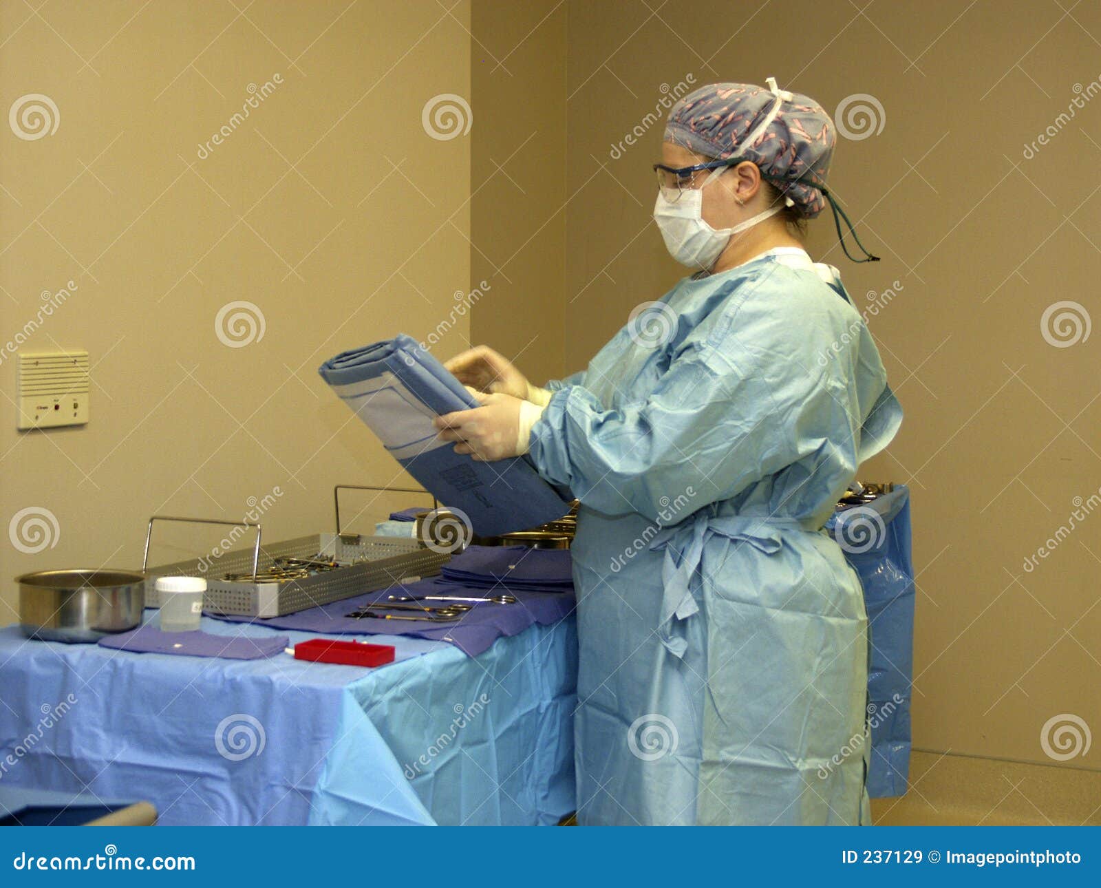Surgical preparations stock image. Image of sterile, nurses - 237129