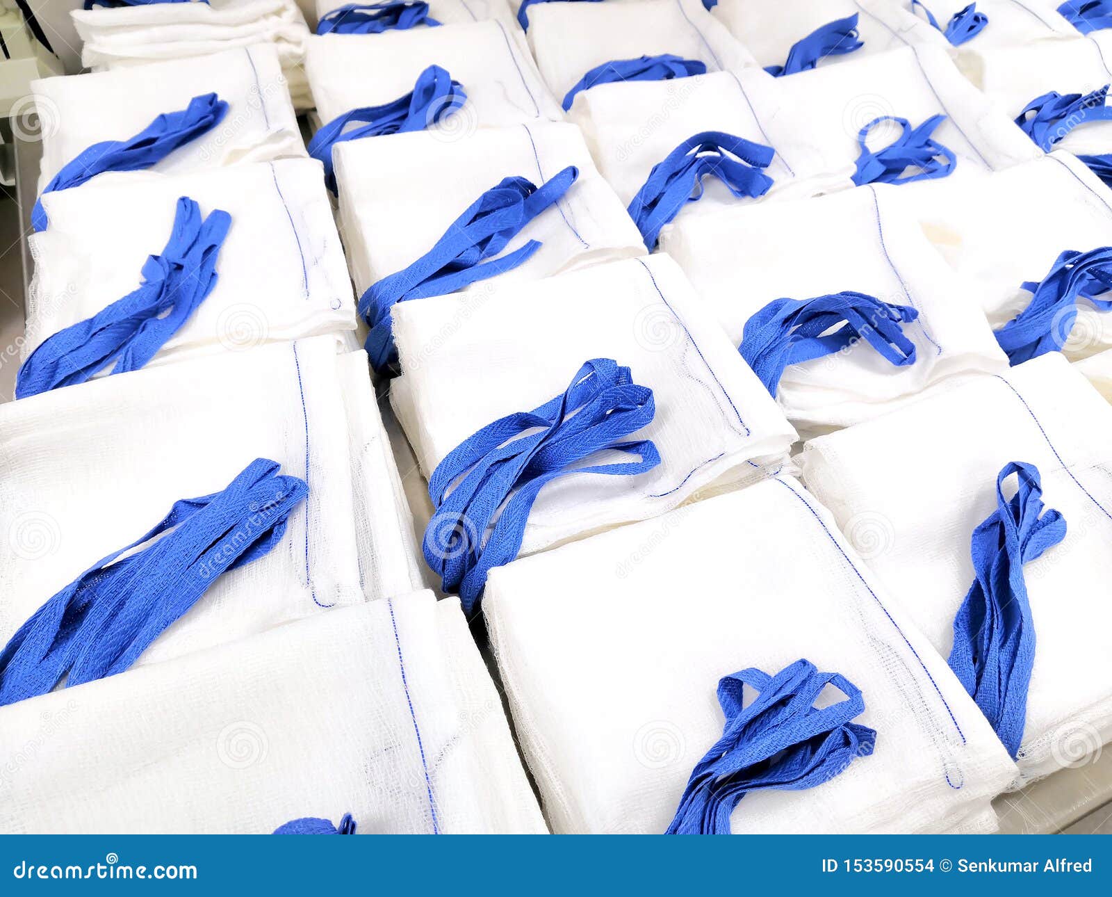 Surgical Raytec Sponges Folded Stock Photo - Image of sterilization ...