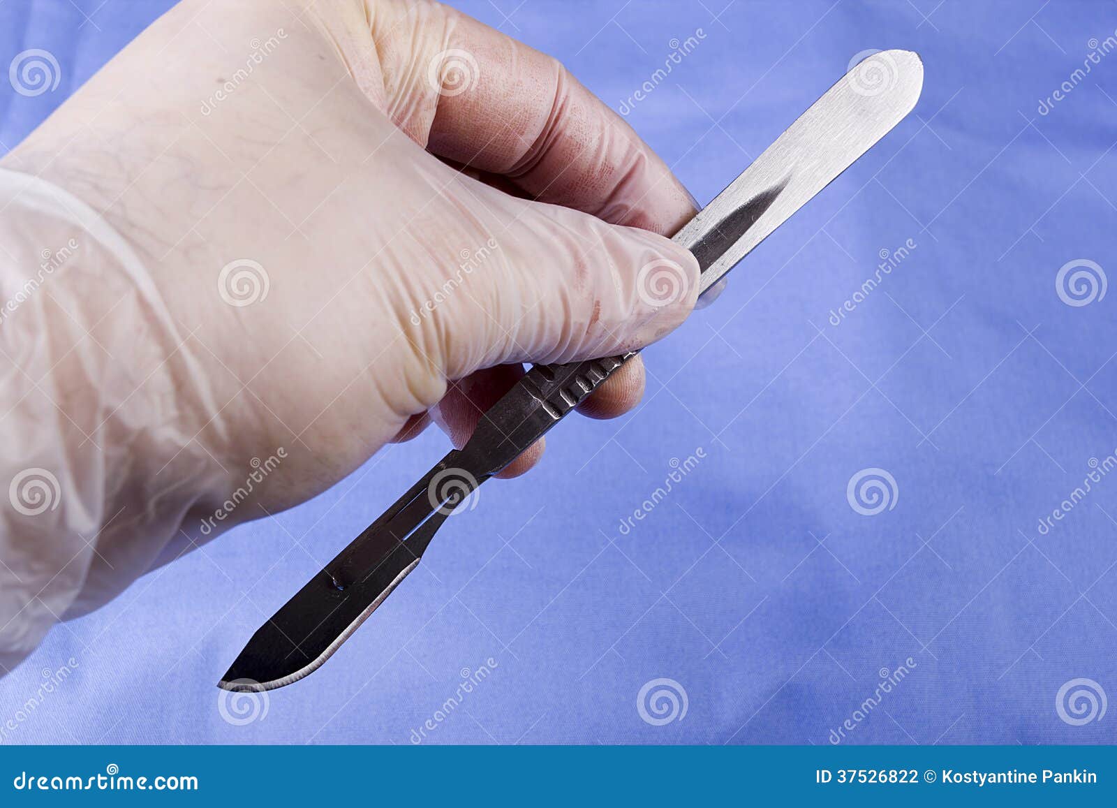 Surgical scalpel stock photo. Image of professional, person - 37526822