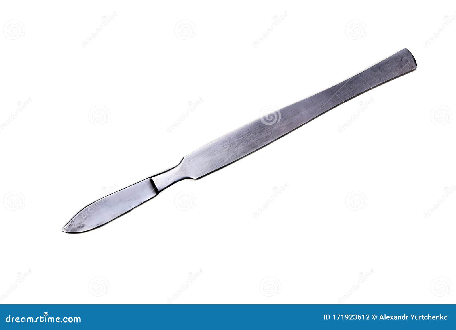 Surgical Scalpel Isolated on White Stock Photo - Image of health, close ...