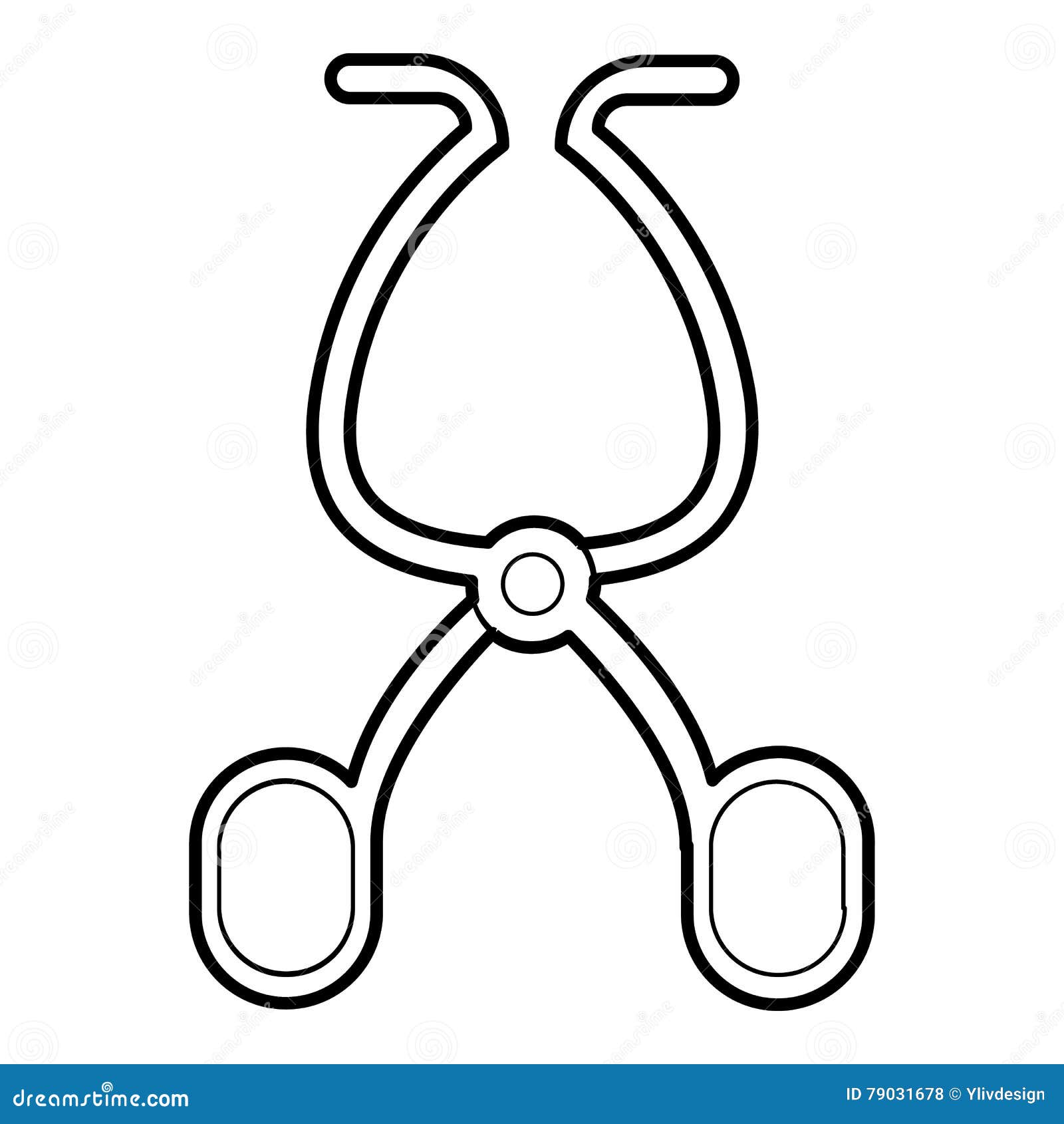 Surgical Scissors Icon, Outline Style Stock Vector - Illustration of ...