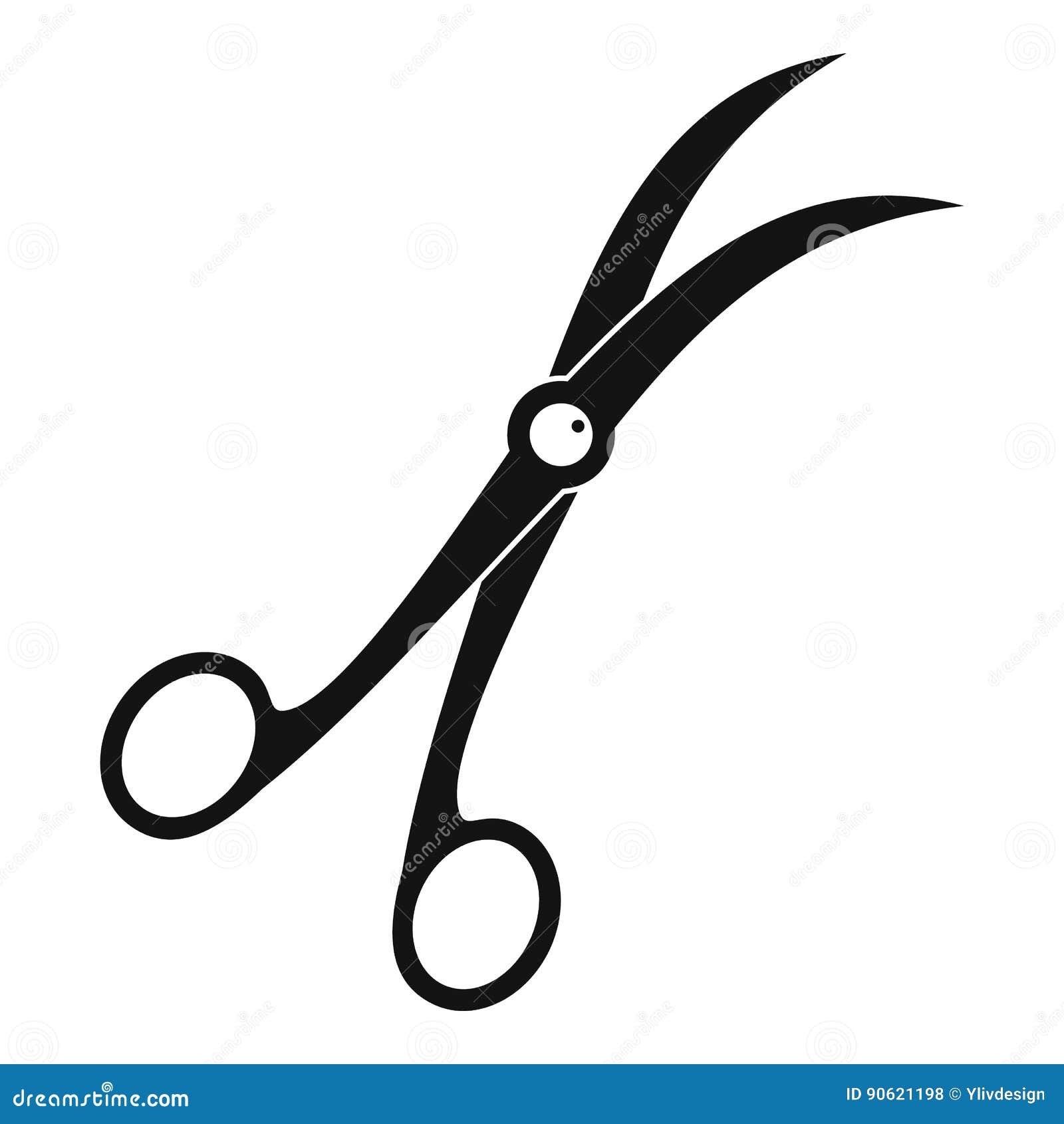 Surgical Scissors Icon, Simple Style Stock Vector - Illustration of ...