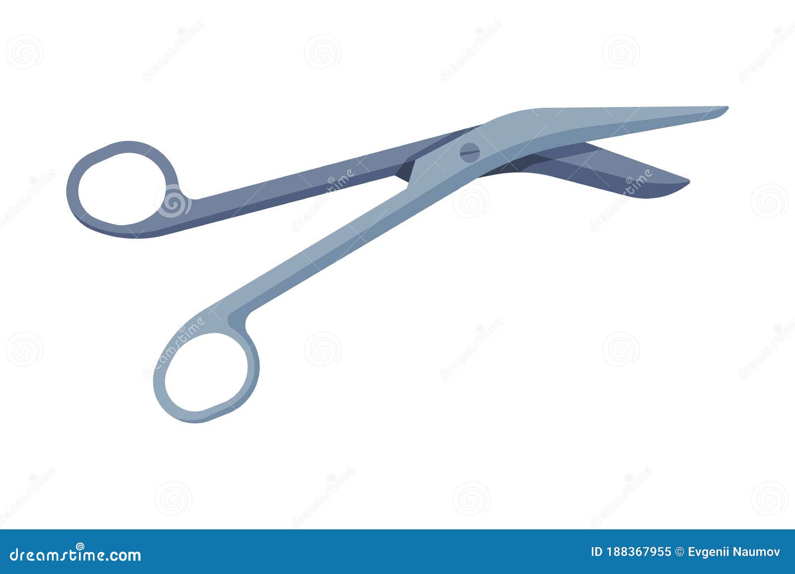 Surgical Scissors Medical Tool Vector Illustration on White Background ...