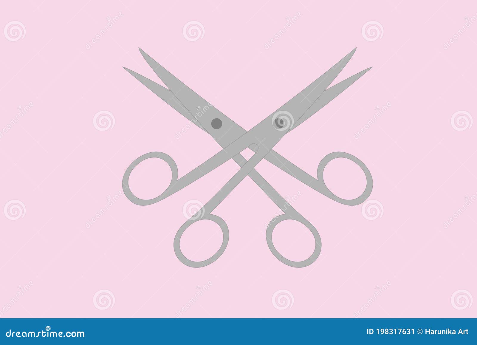 Surgical Scissors Medical Tool Vector Stock Vector - Illustration of ...