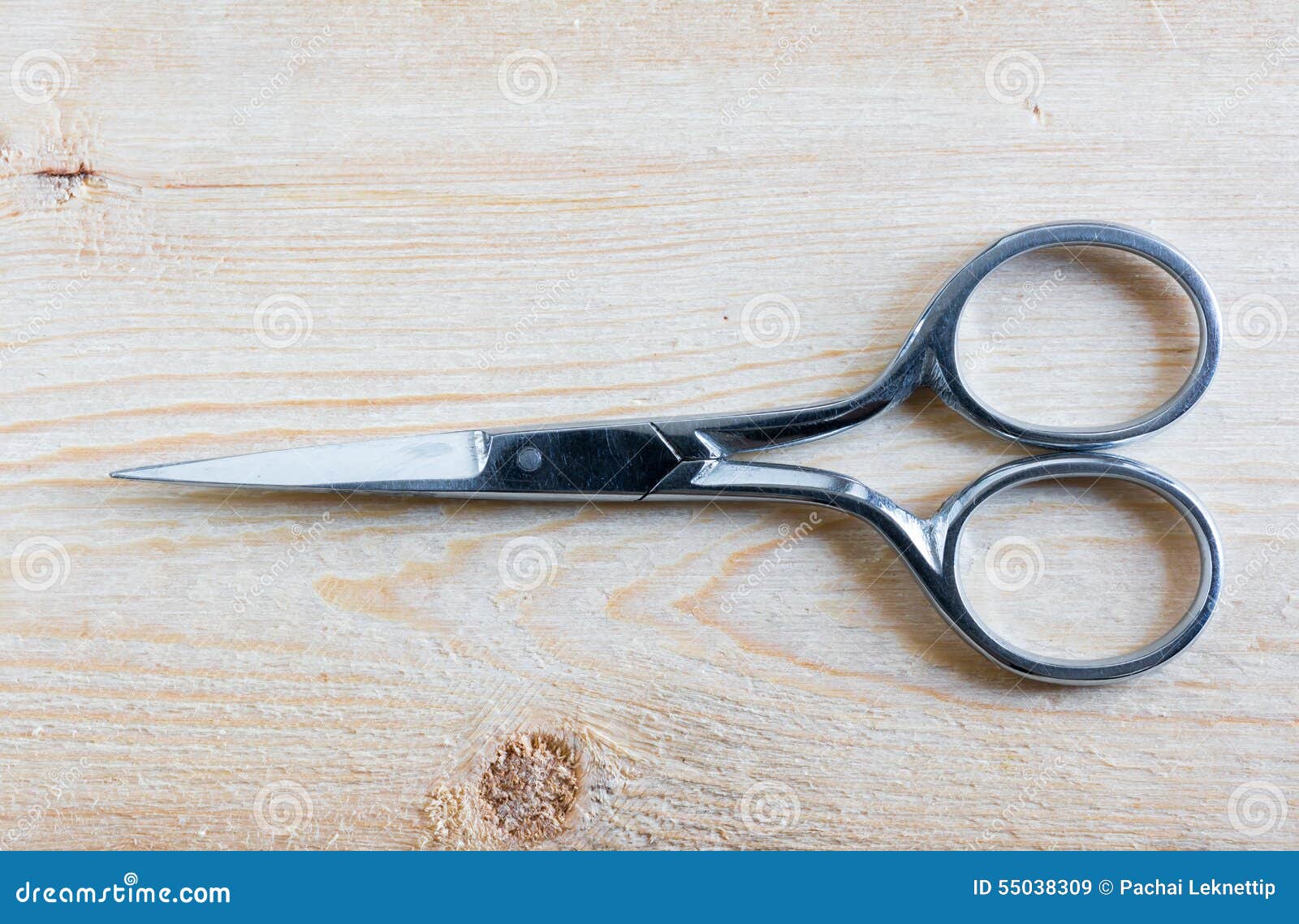 Surgical Scissors on Wood Table Stock Image - Image of healthy, vintage ...