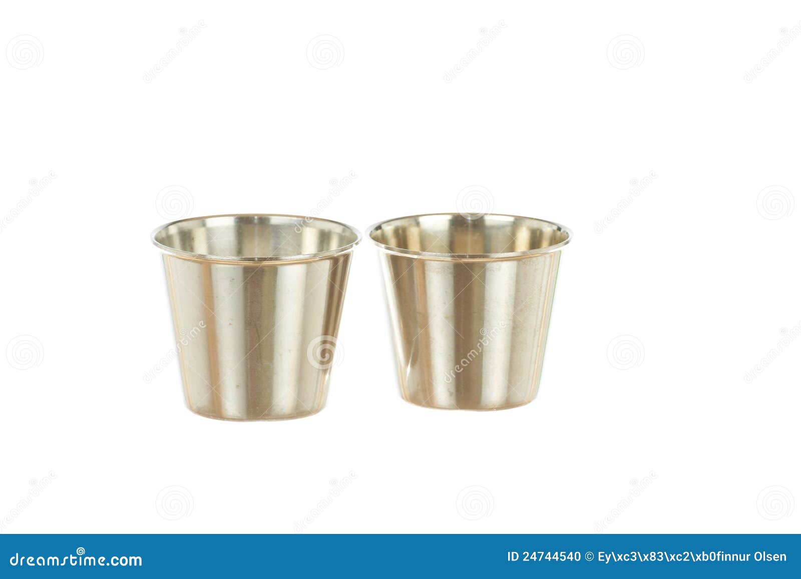 Surgical Steel Cups Isolated on White Background Stock Photo - Image of ...