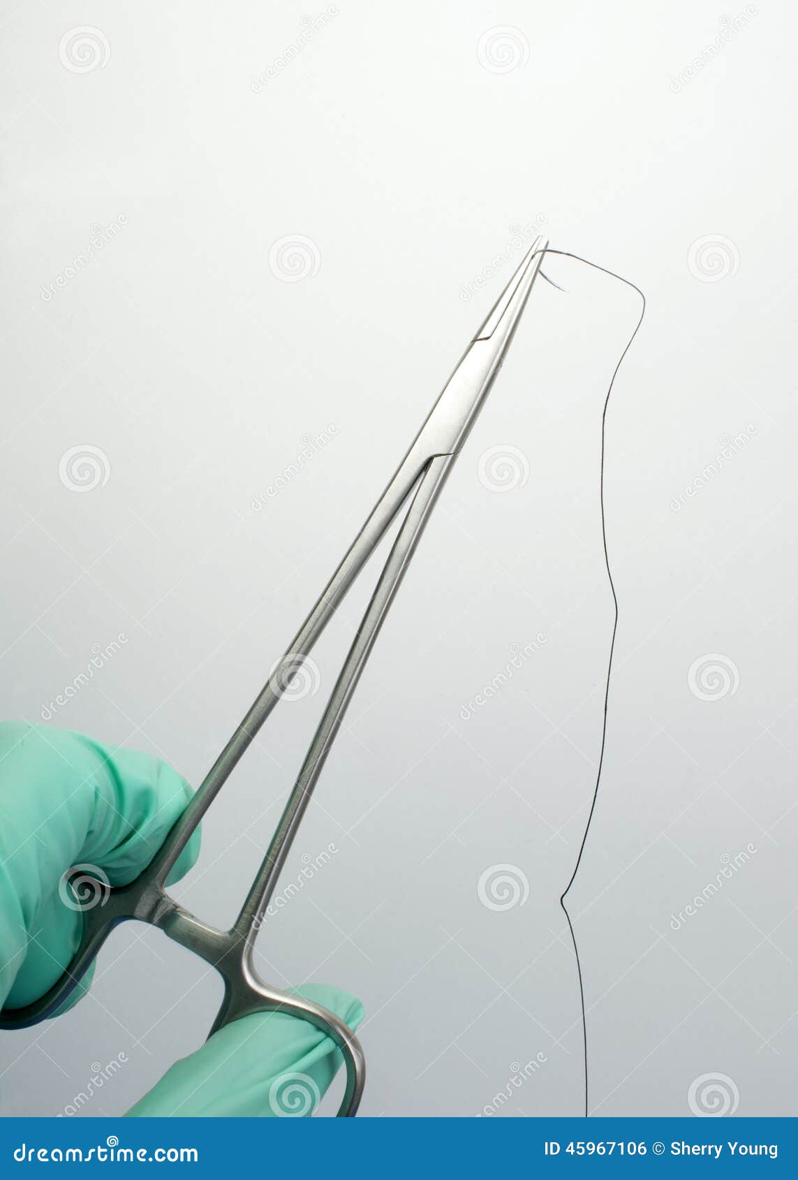Surgical Suture stock photo. Image of forceps, hospital - 45967106
