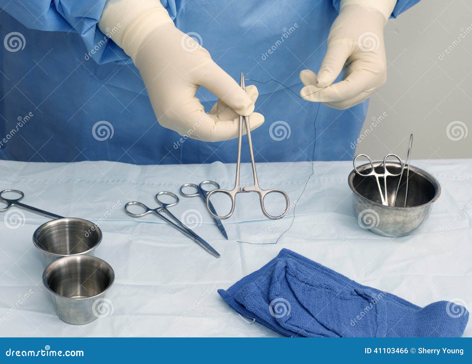 Surgical Suture stock photo. Image of steel, sterile - 41103466