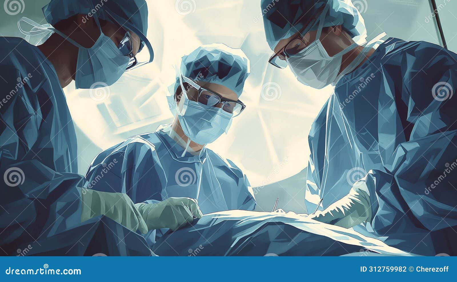 Surgical Team in Operation stock photo. Image of medical - 312759982