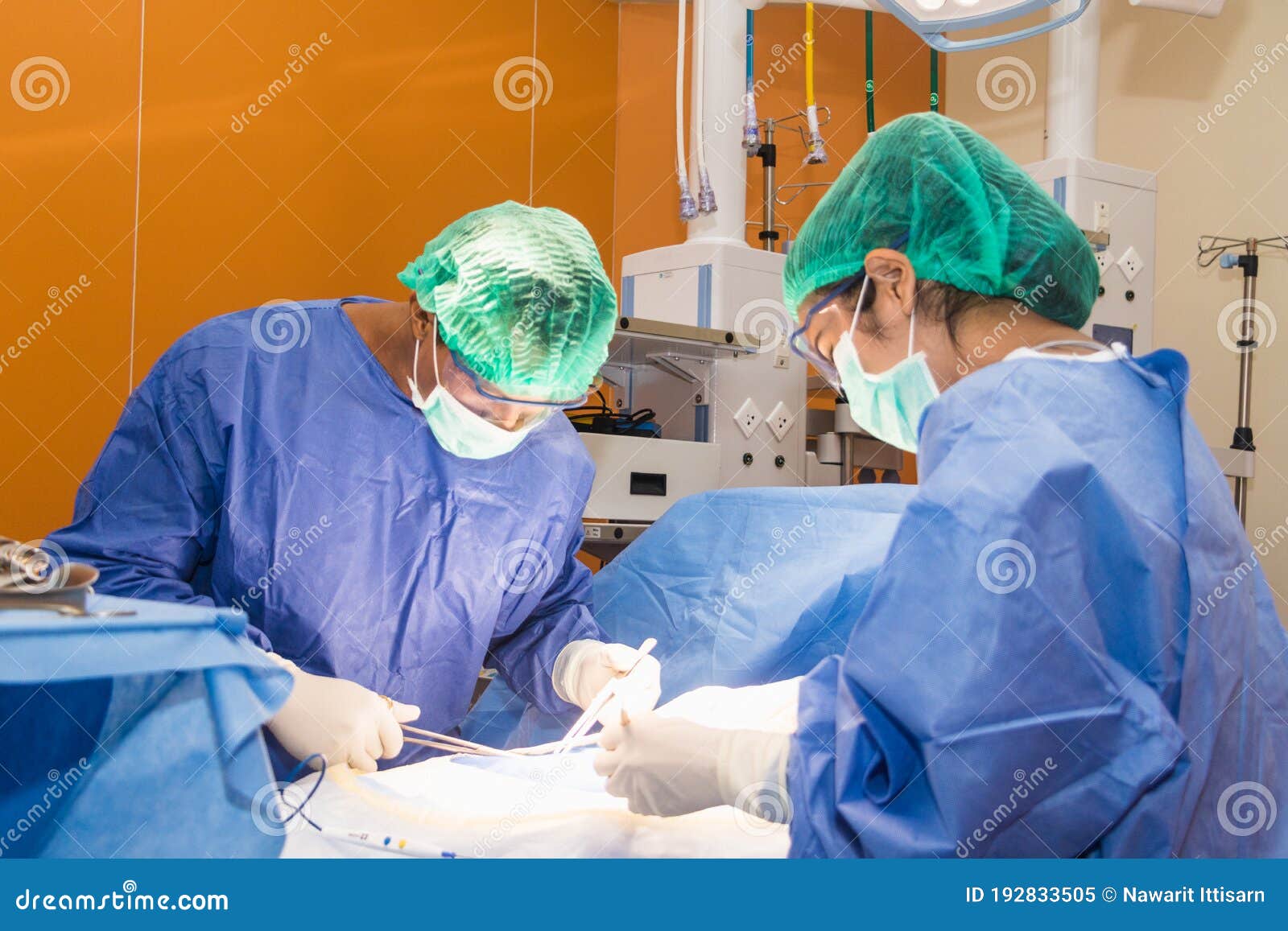The Surgical Team is Performing Surgery for the Patients in the ...
