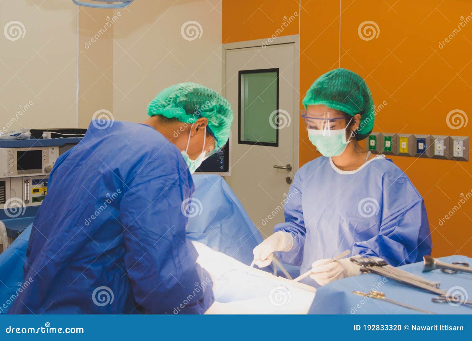 The Surgical Team is Performing Surgery for the Patients in the ...