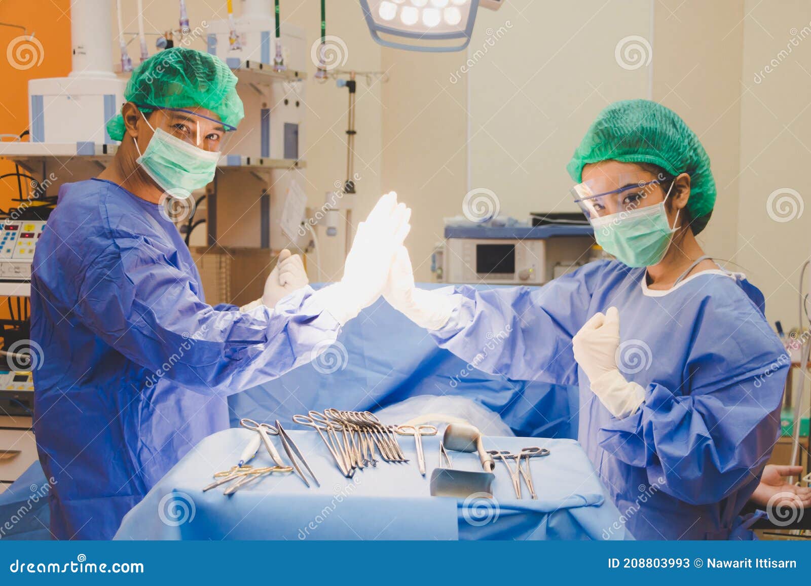 The Surgical Team is Performing Surgery for the Patients in the ...