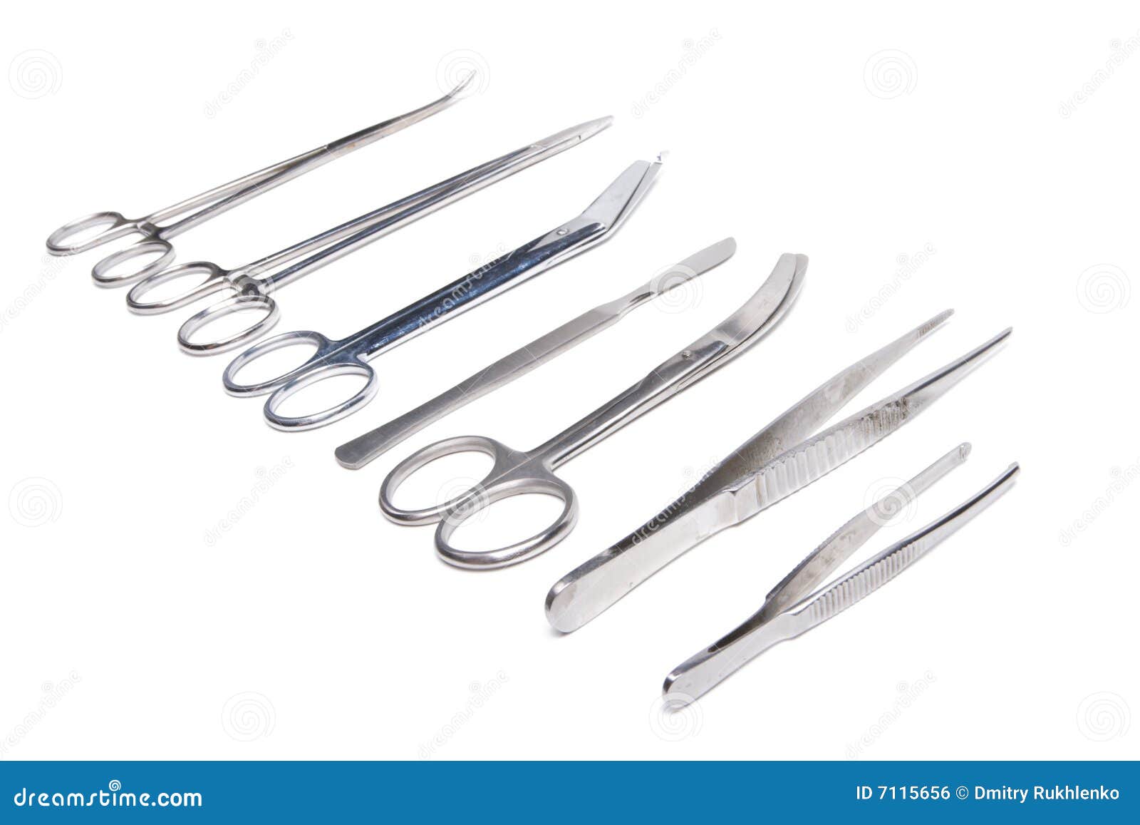 Surgical tools isolated stock photo. Image of surgical - 7115656