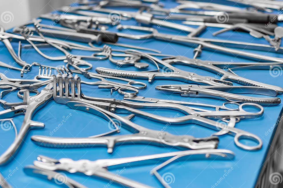 Surgical tools and kits stock photo. Image of operating - 85976138