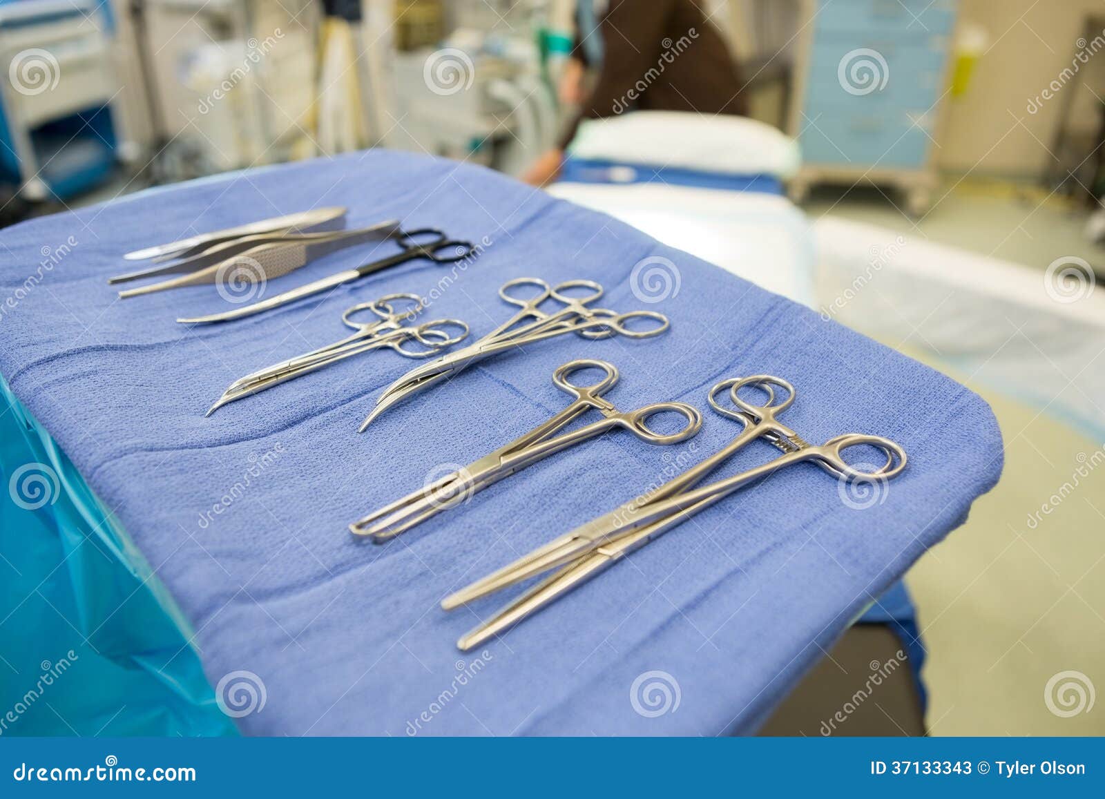 Surgical Tools in Operation Room Stock Image - Image of detail ...