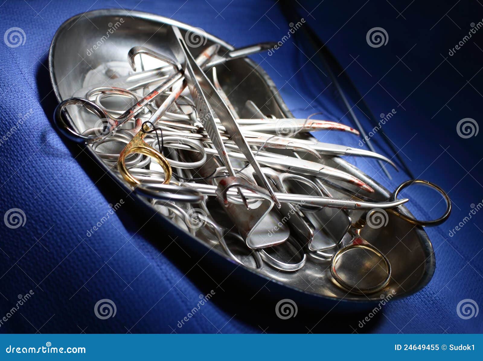 Surgical Tools after a Surgical Operation in a Beautiful Light B Stock ...