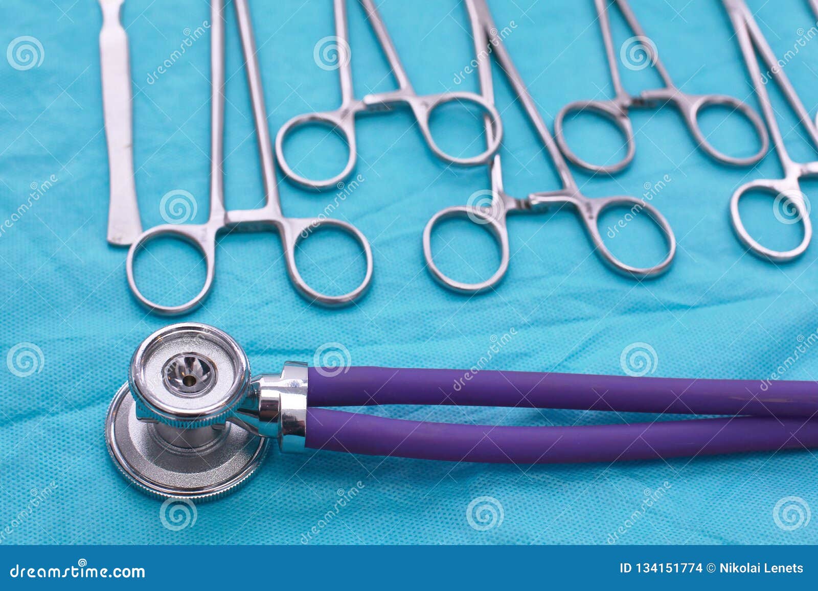 Surgical Tools on the Table before the Operation Stock Photo - Image of ...