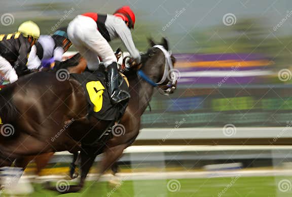 Surging Out of the Gate editorial image. Image of blur - 23943670