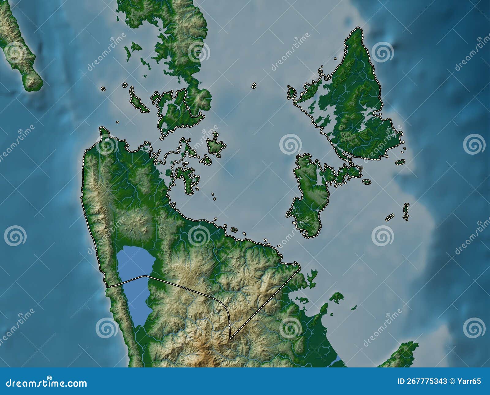 Surigao Del Norte Philippines Physical No Legend Stock Illustration Illustration Of Norte