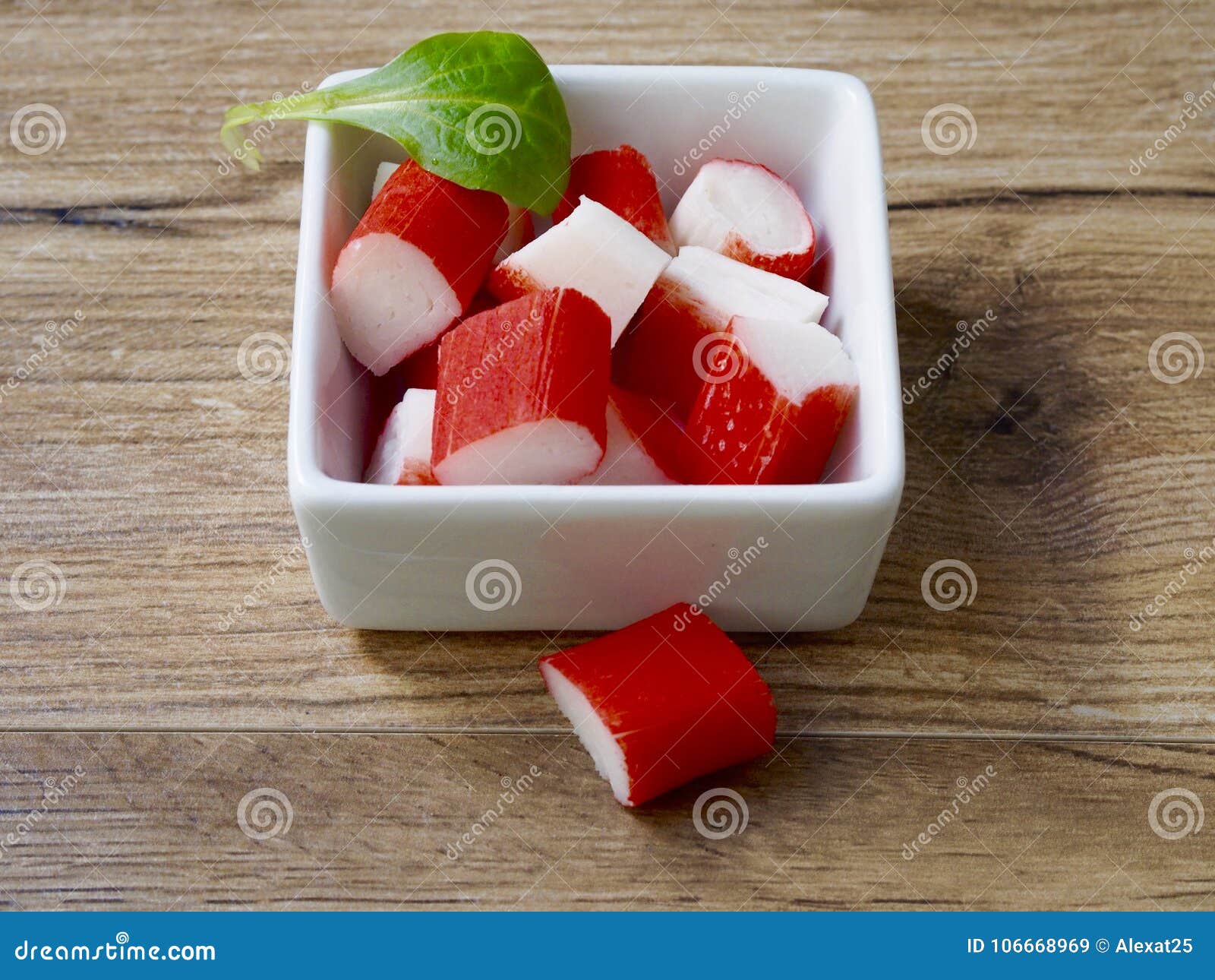 Surimi in a recipe stock image. Image of white, fresh - 106668969