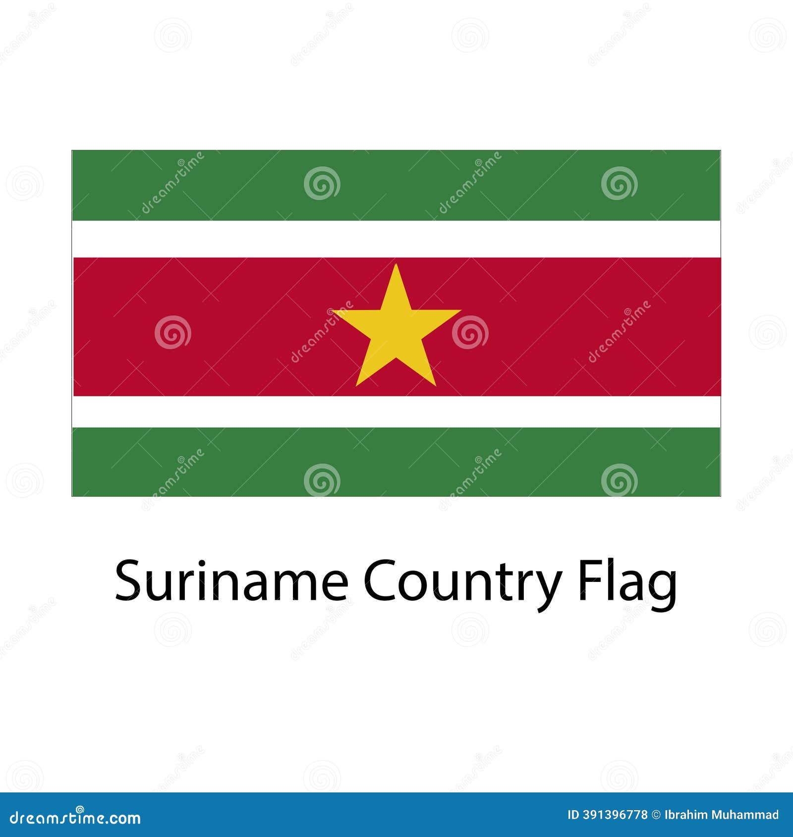 Suriname - Country Map And Flag Located On Globe, World Map. Vector ...