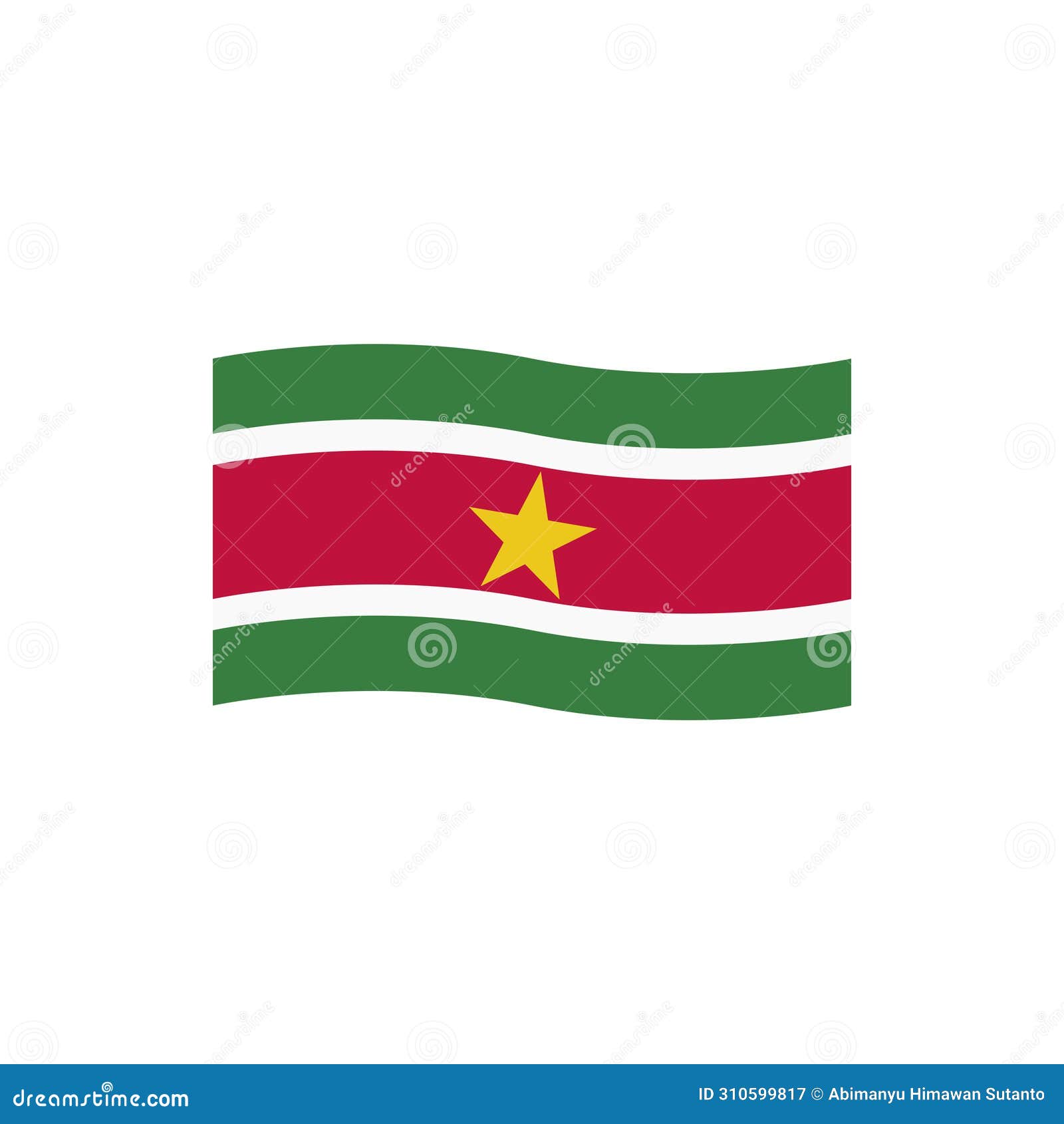 Suriname flag icon vector stock vector. Illustration of graphic - 310599817