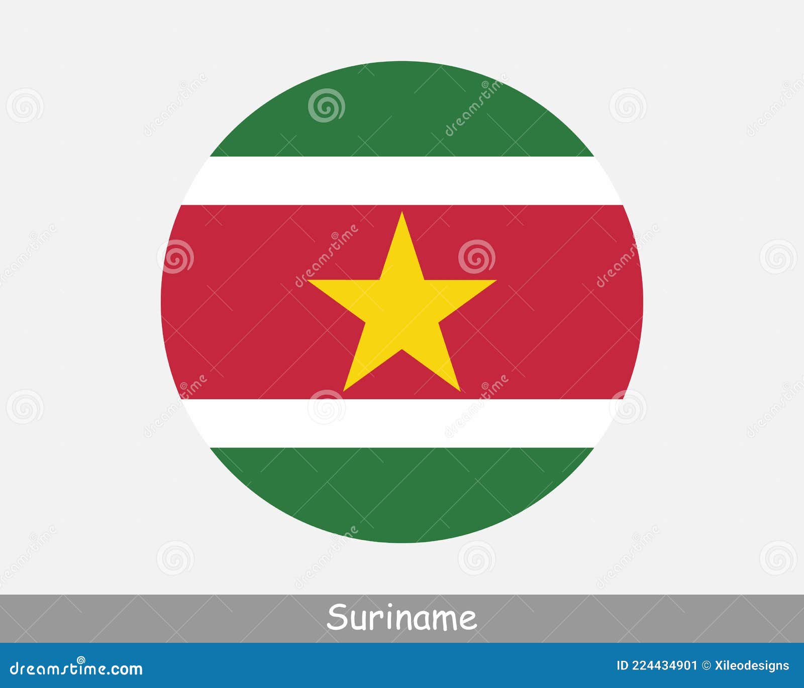 Suriname Round Logos. Cartoon Vector | CartoonDealer.com #208345741