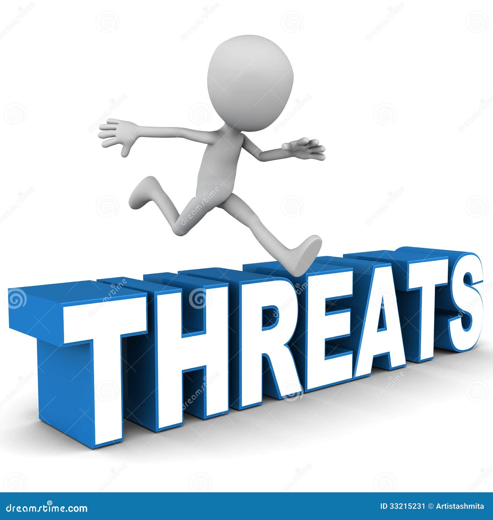 Surmontez les menaces illustration stock. Illustration du élévation ...