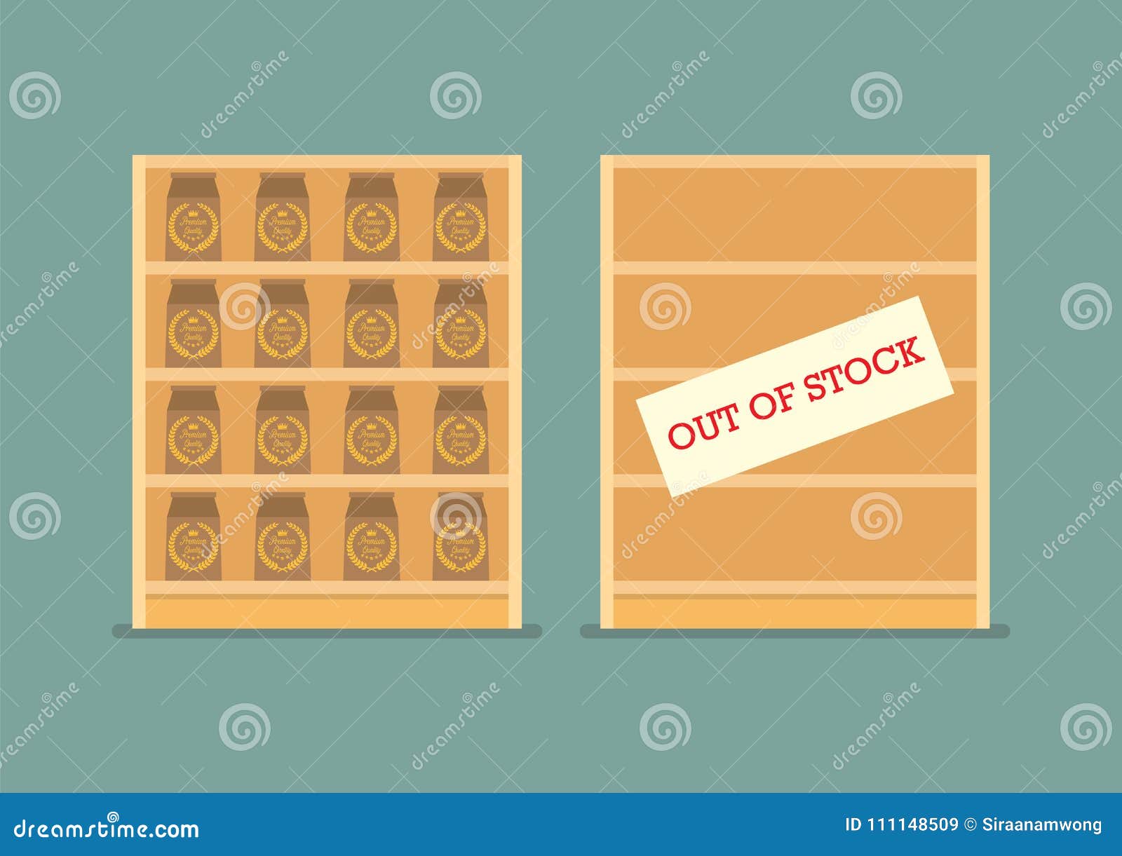 Surplus And Shortage Balance On The Scale Infographic Cartoon Vector ...