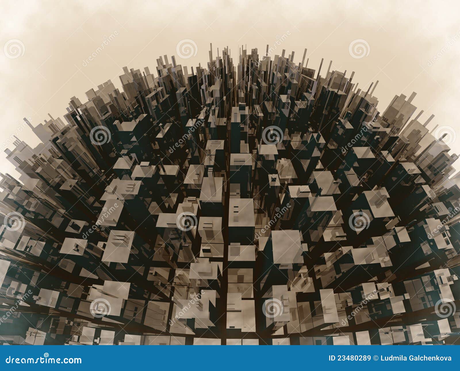 Surpopulation illustration stock. Illustration du maisons - 23480289