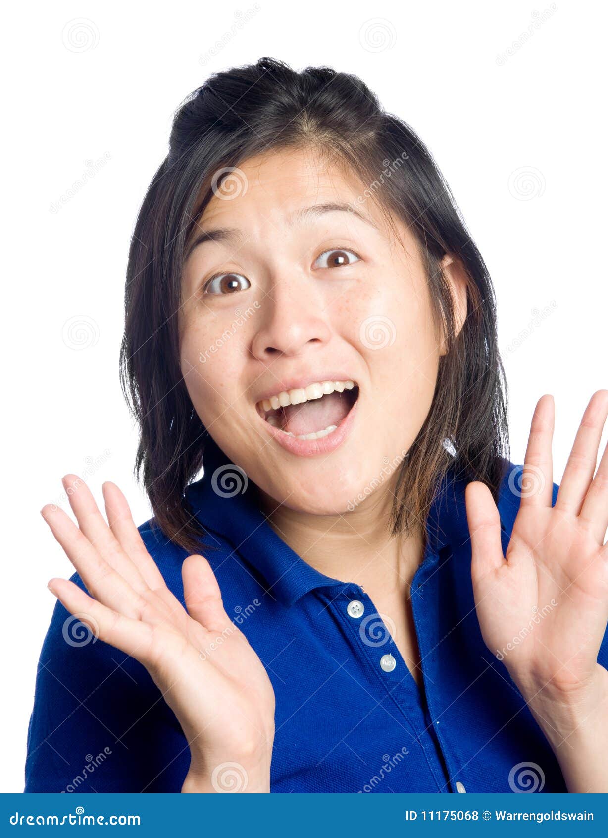 Surprise! stock photo. Image of isolated, pretty, pose - 11175068
