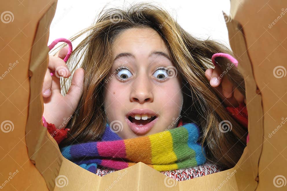 Surprise!!! stock photo. Image of surprise, gift, beauty - 12612012
