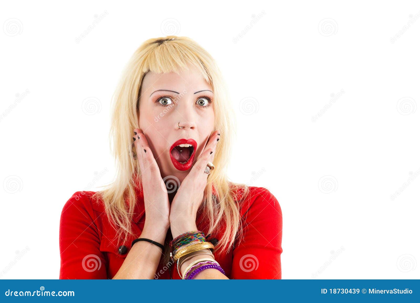 Surprise stock image. Image of cheeks, fresh, adult, people - 18730439