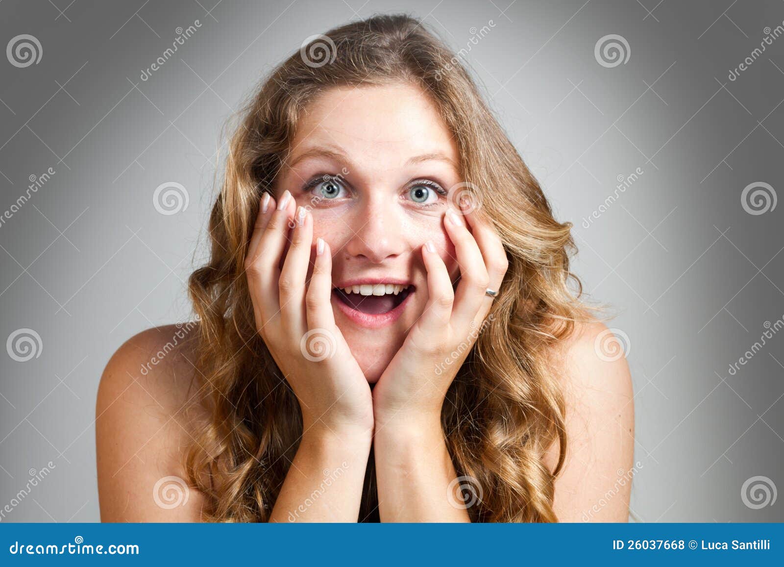Surprise stock photo. Image of excited, expression, caucasian - 26037668