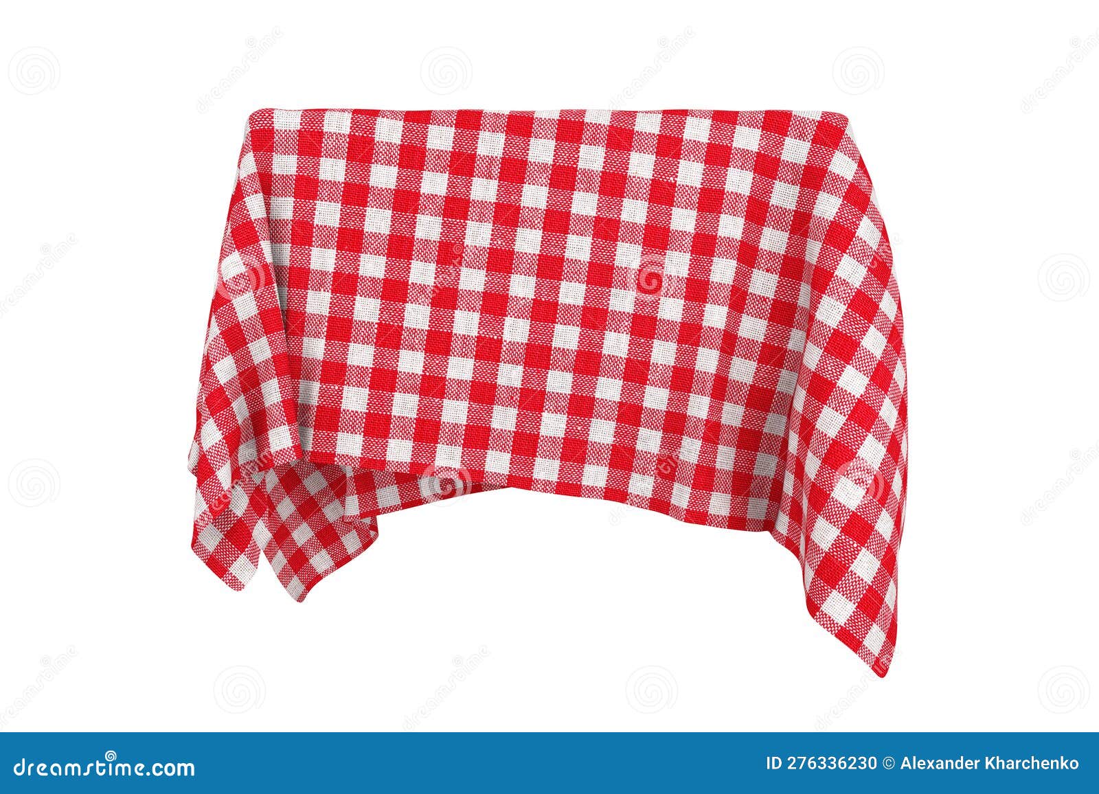 Surprise, Award Or Prize Concept. Hidden Object Covered With Red Silk ...