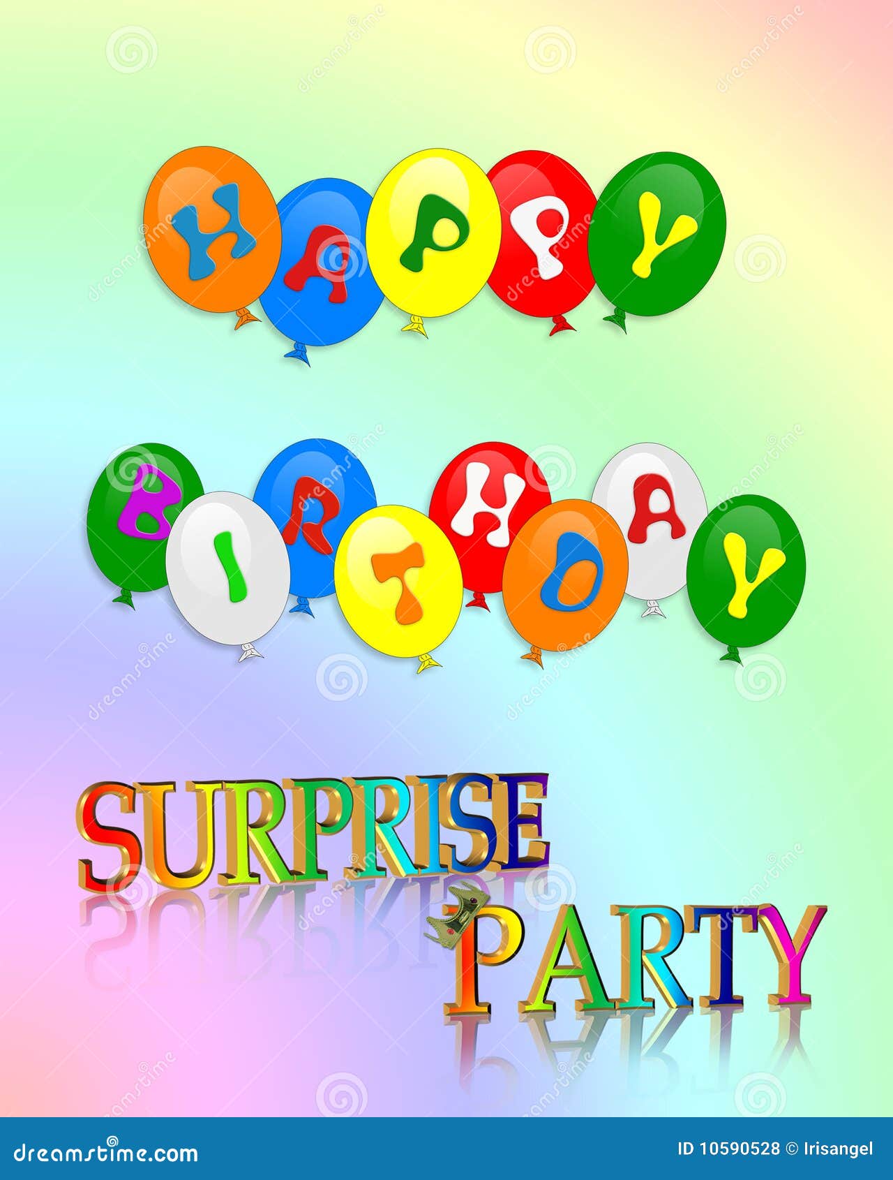Surprise Birthday Party Invitation Royalty Free Stock Photos - Image ...