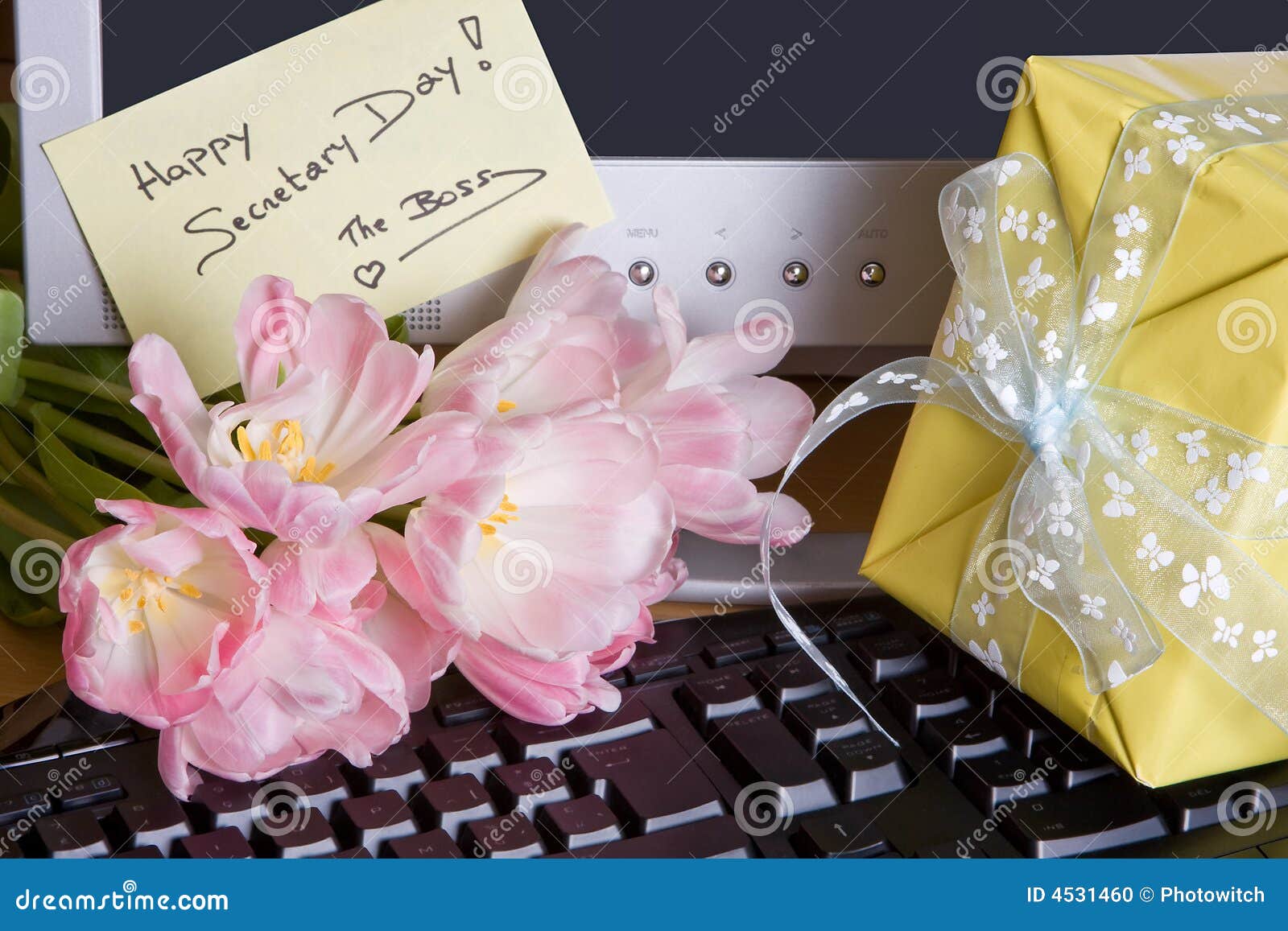 Surprise from the boss stock photo. Image of receptionist - 4531460