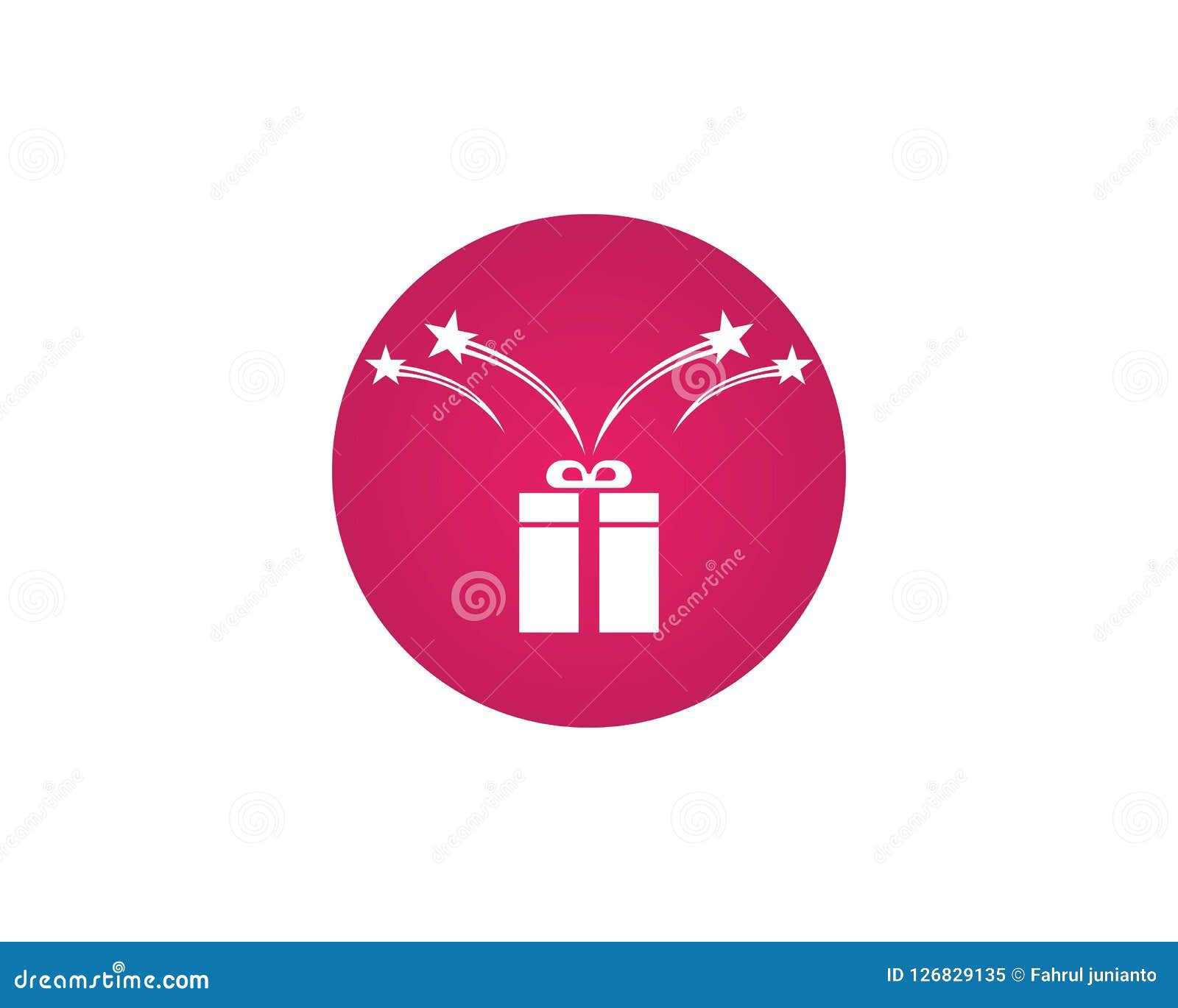 Surprise Box Icon Logo Vector Template Stock Vector - Illustration of ...
