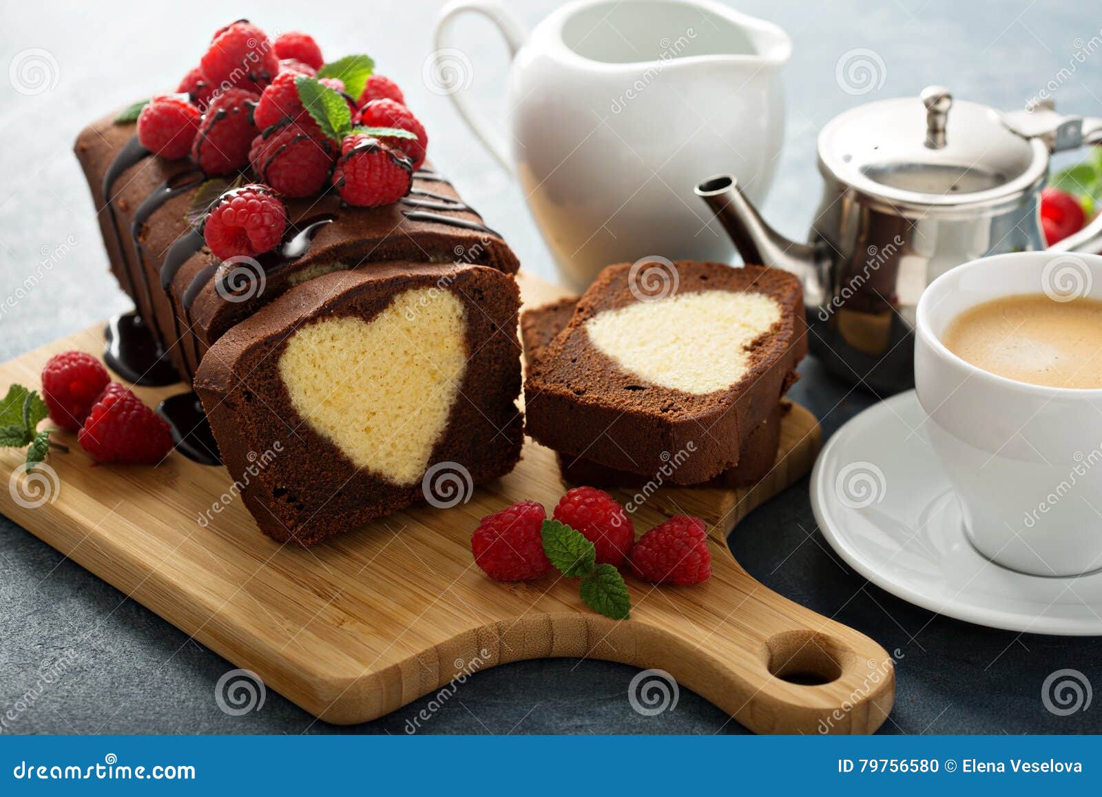 Surprise Cake with a Heart Inside Stock Photo - Image of chocolate ...